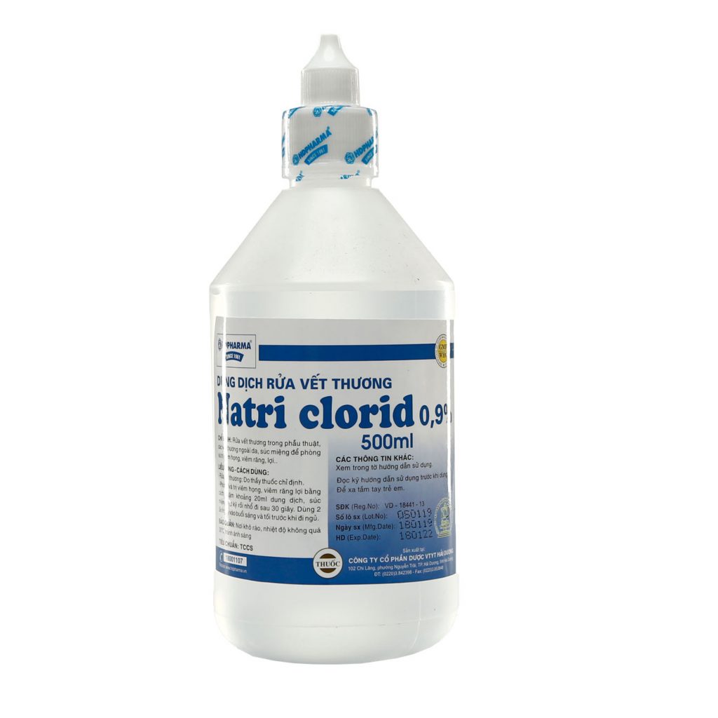 NATRI CLORID 0,9% chai 500ml - HDPHARMA -SINCE 1961