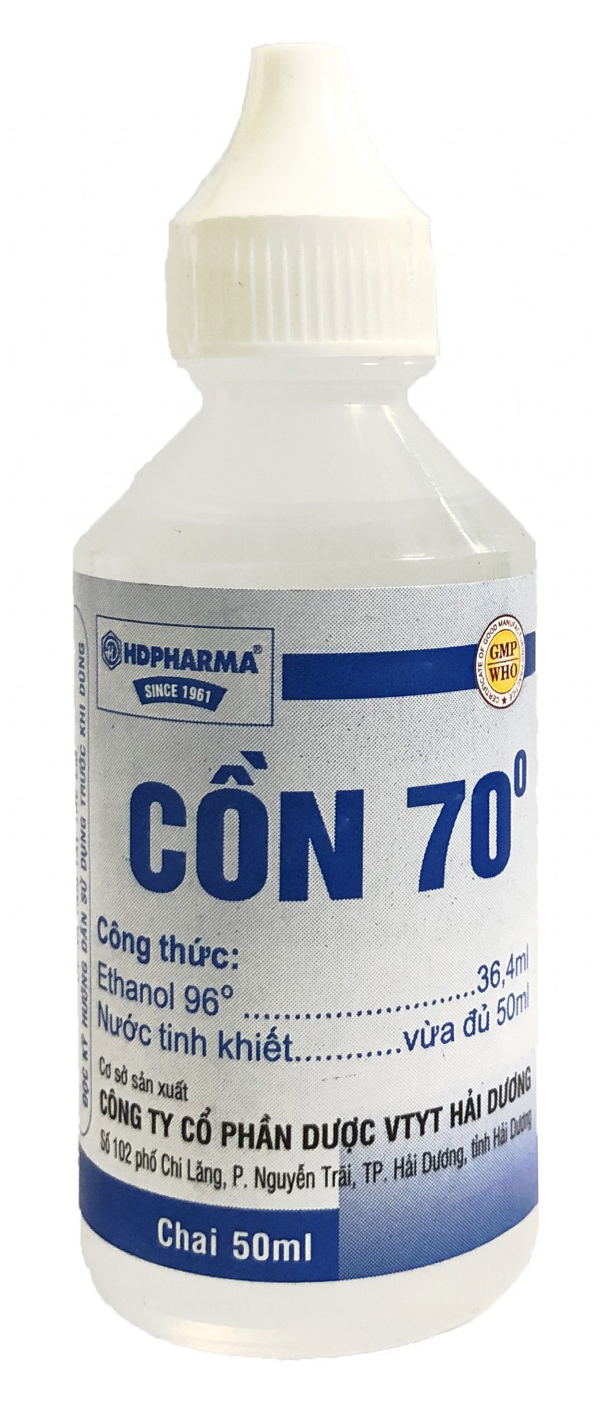 Cồn 70 độ - chai 50ml - HDPHARMA -SINCE 1961